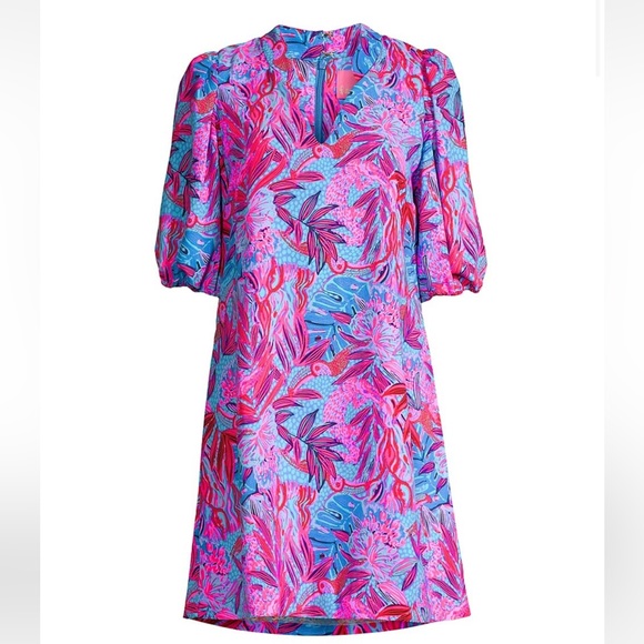 Lilly Pulitzer | Dresses | Lilly Pulitzer Arcella Dress In Ruby Red ...
